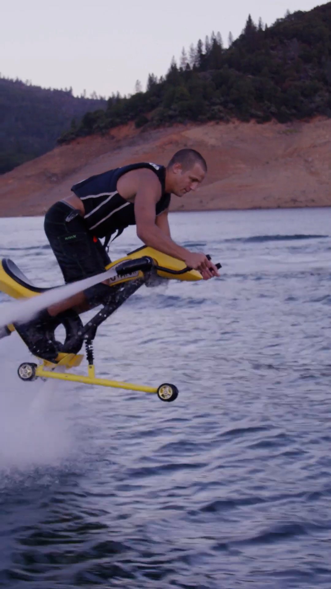 Riding a Robo Dolphin