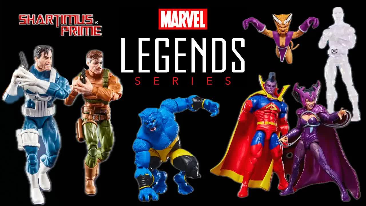 New Marvel Legends GamerVerse Punisher, Astonishing Beast, Iceman ...