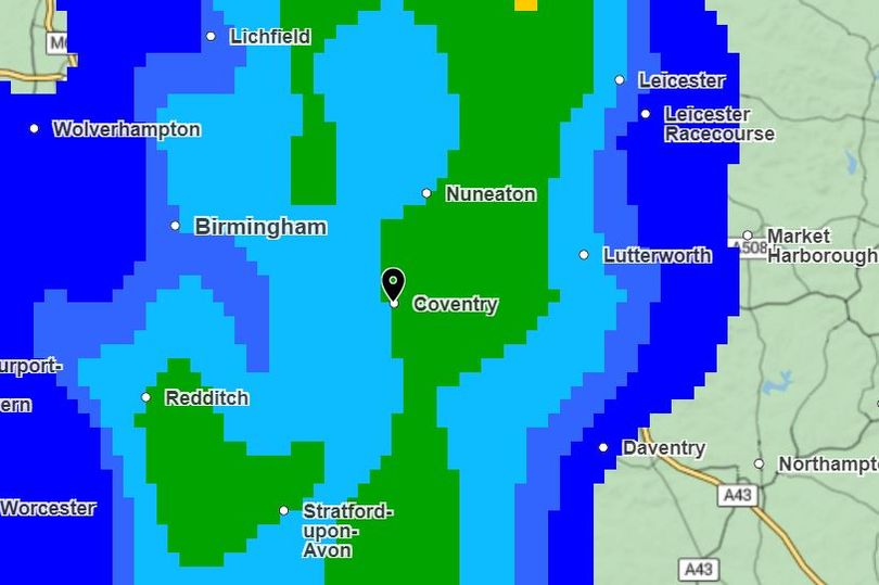 When Storm Amy will lash Coventry with heavy rain and 'localised gales'