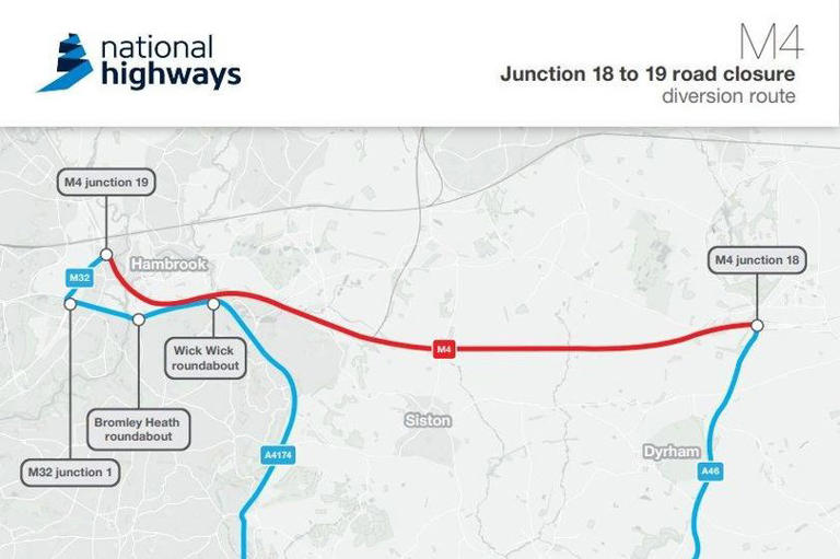 M4 to fully shut for three days as closure dates confirmed