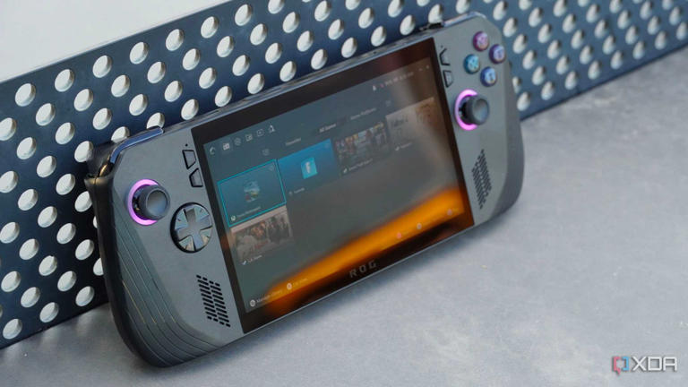 I enabled the new Windows 11 gaming handheld mode on my ROG Ally X