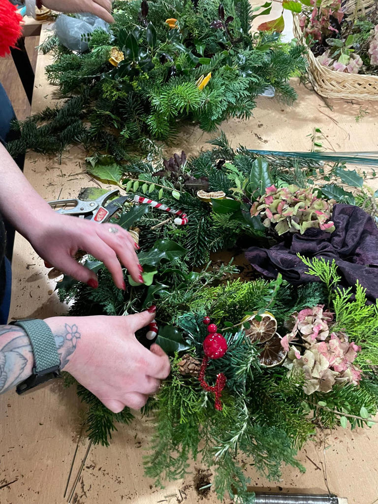 Sussex Emmaus hosts sustainable Christmas wreath workshops