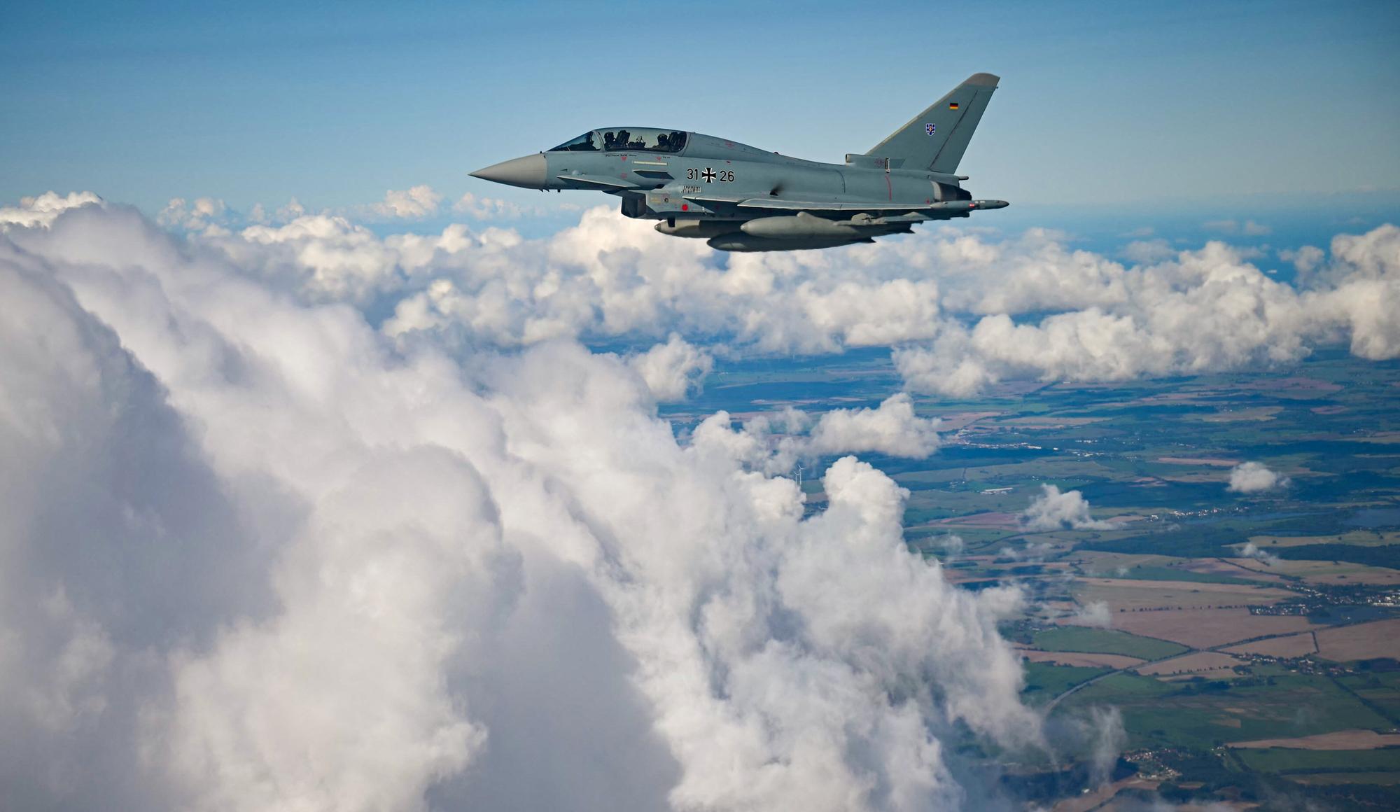 Low-flying RAF Eurofighter typhoons heard across Peterborough skies