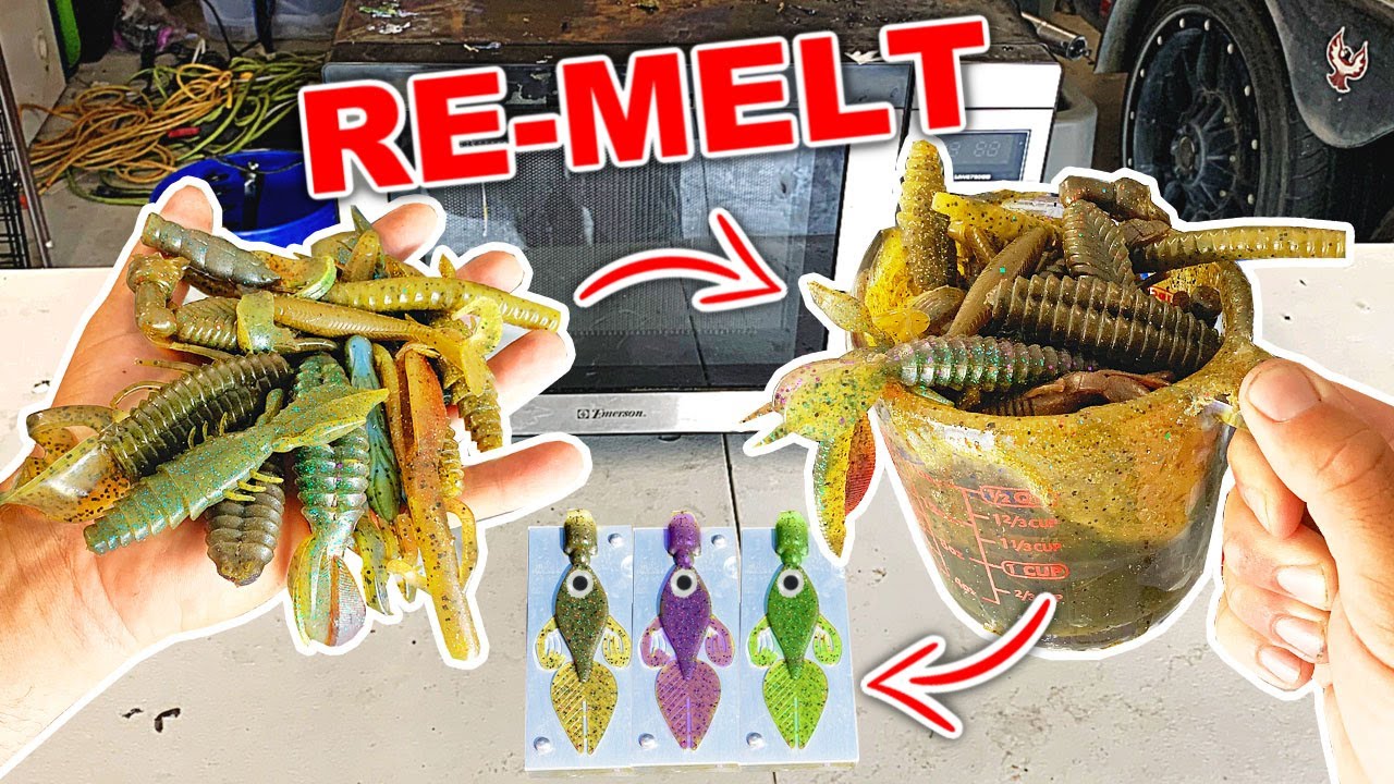 Turning old fishing lures into brand new baits