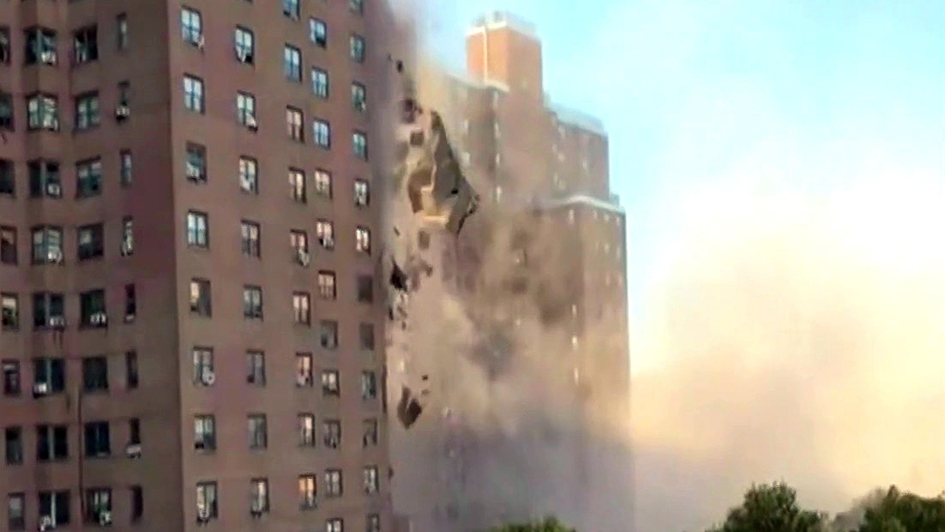 Video Shows Bronx Apartment Building Partially Collapse