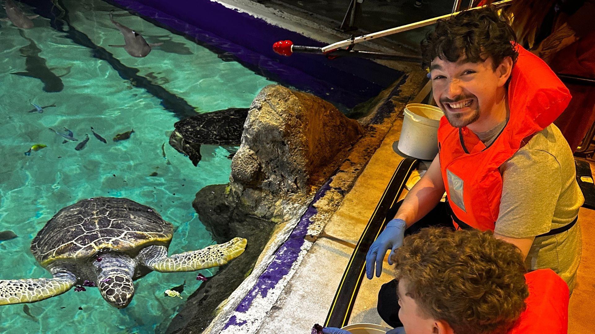 Percy Jackson cast make waves at SEA LIFE during Brighton musical run