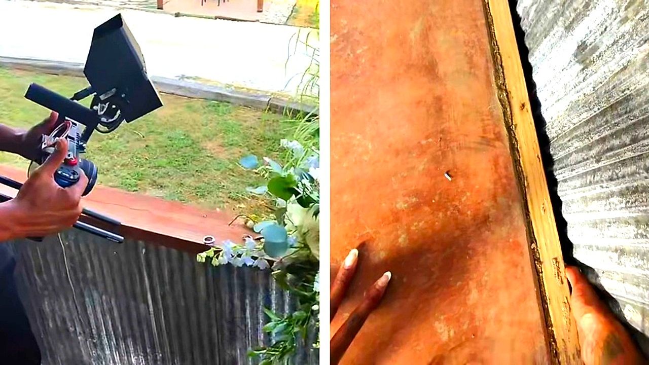 Oops! Wedding videographer drops groom's ring into tiny gap