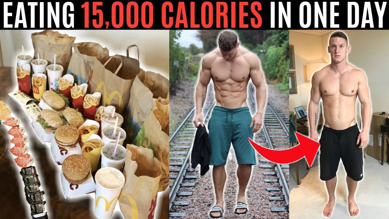 What happens when you eat 15,000 CALORIES in a day? | 30,000 Calorie ...