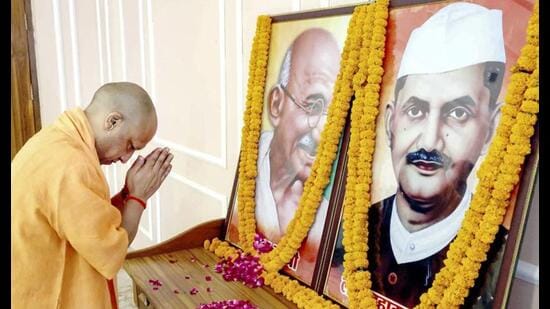 Double-engine govt realising dreams of Gandhi, Shastri: UP CM