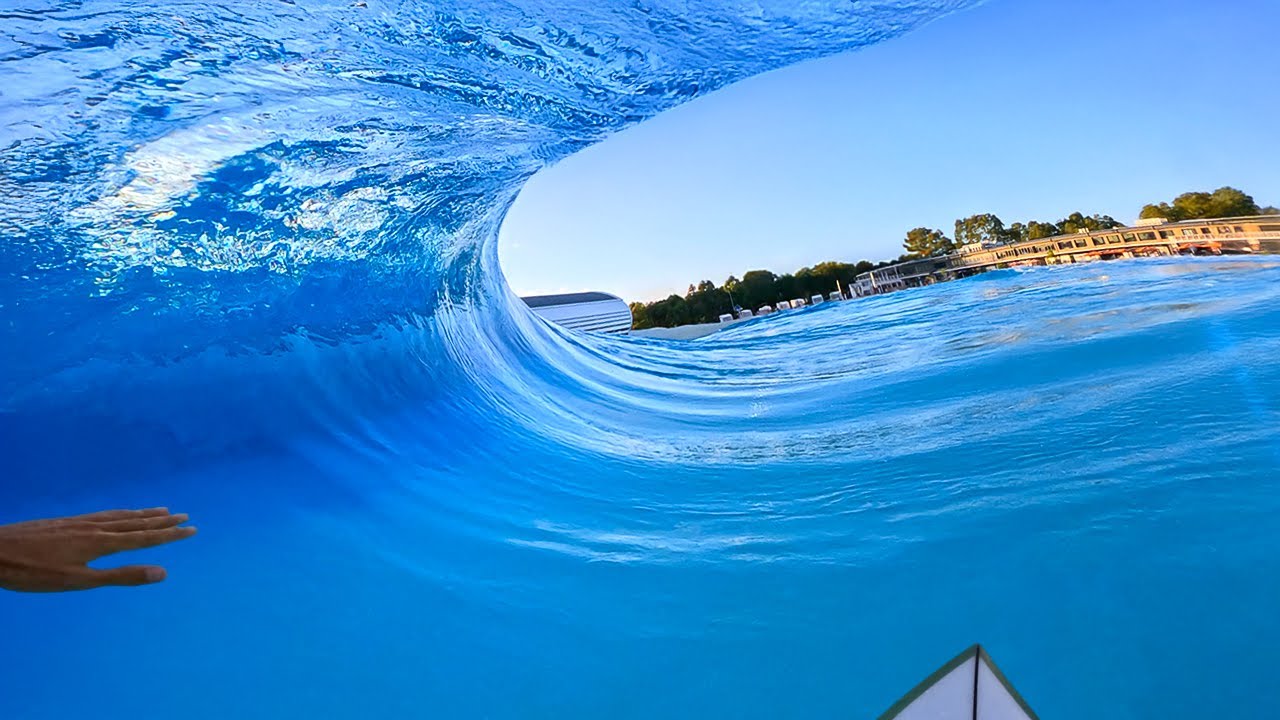 Surfing Backside Barrels at URBNSURF