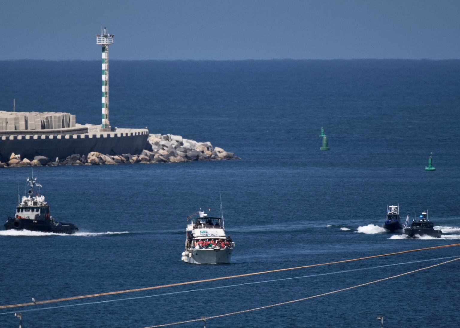 Israeli naval forces board vessels seeking to break Gaza blockade