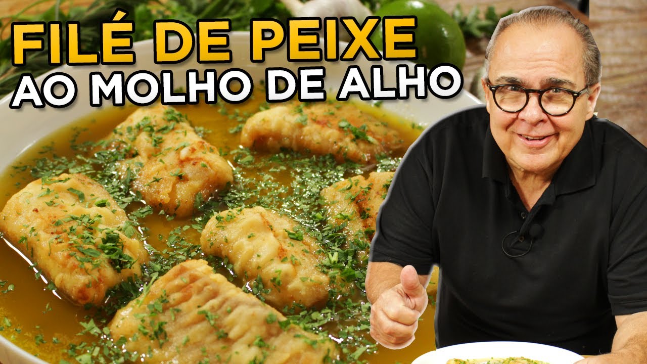 Peixe ao molho de alho; sensacional e fácil de fazer!
