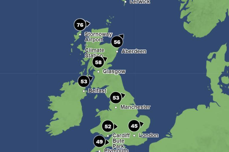 Met Office issues Storm Amy 'danger to life' amber warning as 100mph ...