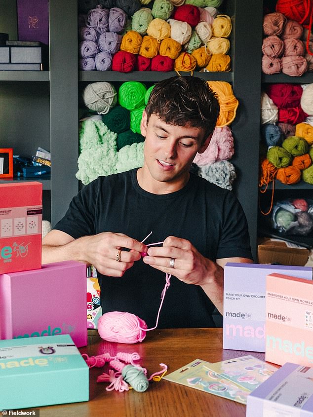 Tom Daley takes his crocheting career to the next level