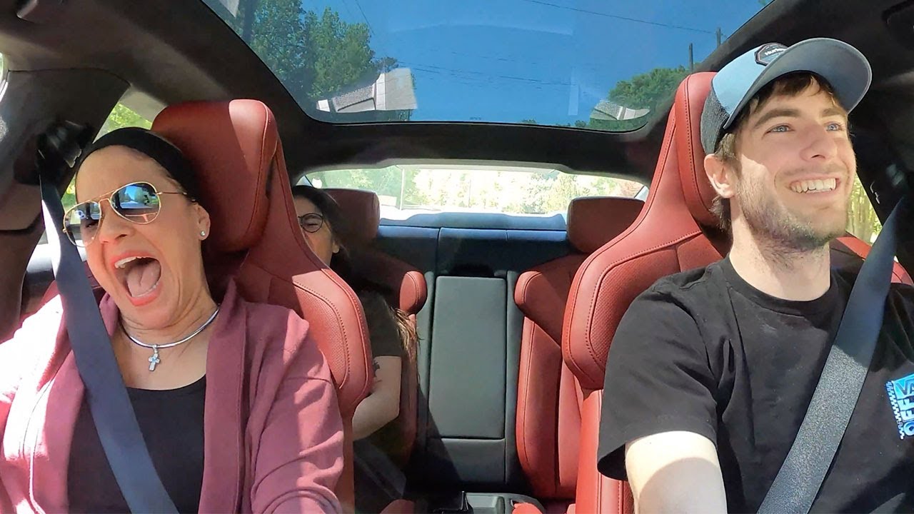 Scaring My Girlfriend's Mom in a 2.6 Second Taycan Launch