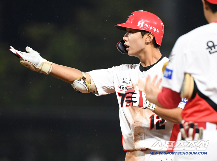 Jung Hyun-chang is happy to get hit