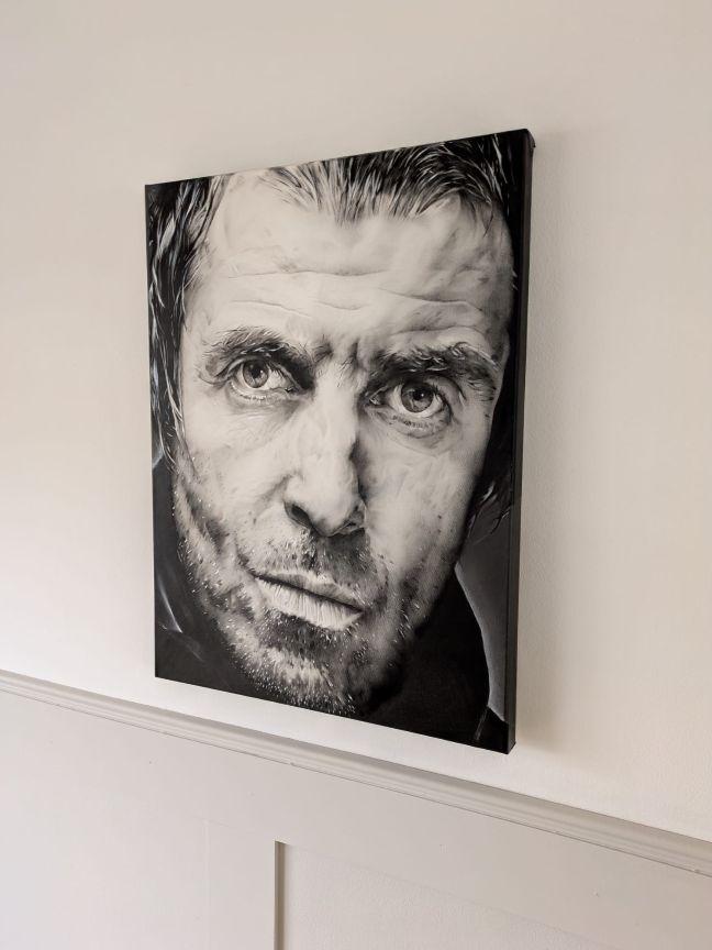 Wigan artist David Jones raffling Liam Gallagher portrait after 15 ...