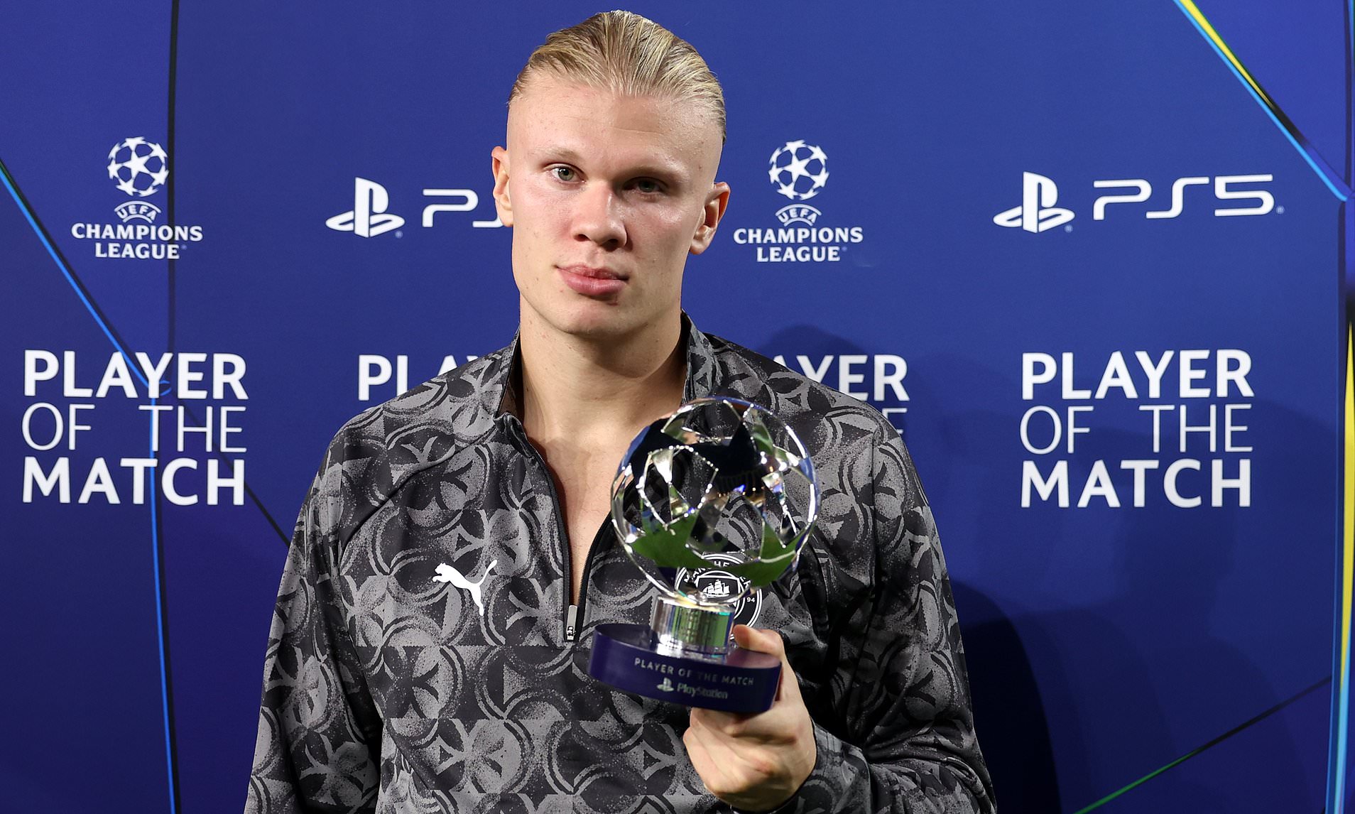 Nothing to smile about, Erling? Haaland appears stony-faced despite ...