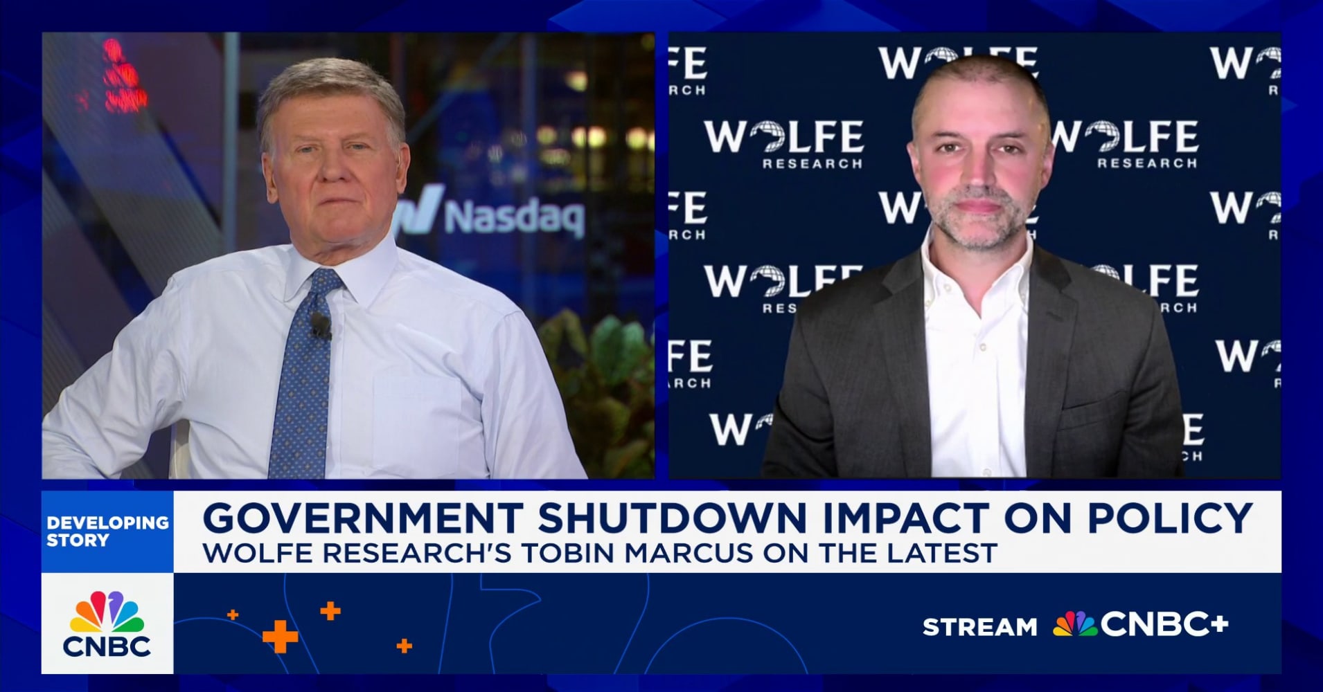 Expect the government shutdown to last another week or two, says Wolfe ...
