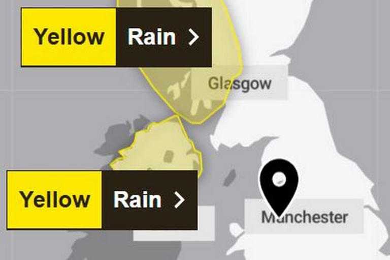 Met Office issues seven weather warnings as Storm Amy to hit UK