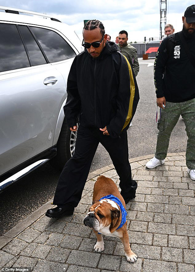 Lewis Hamilton emerges in Singapore after death of beloved dog Roscoe