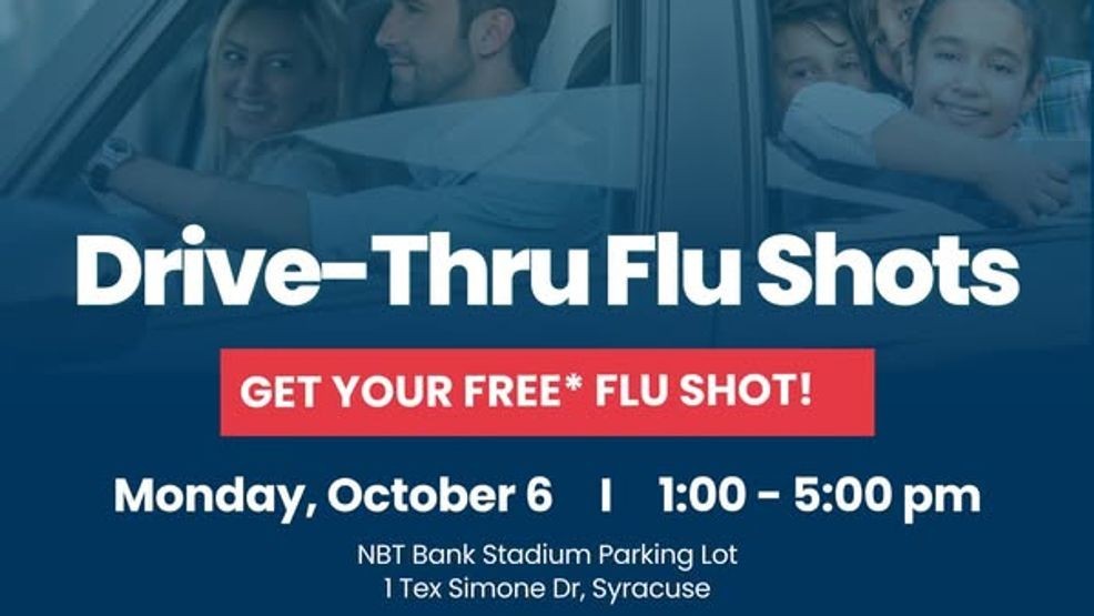 Free drive-thru flu shots available Monday at NBT bank stadium