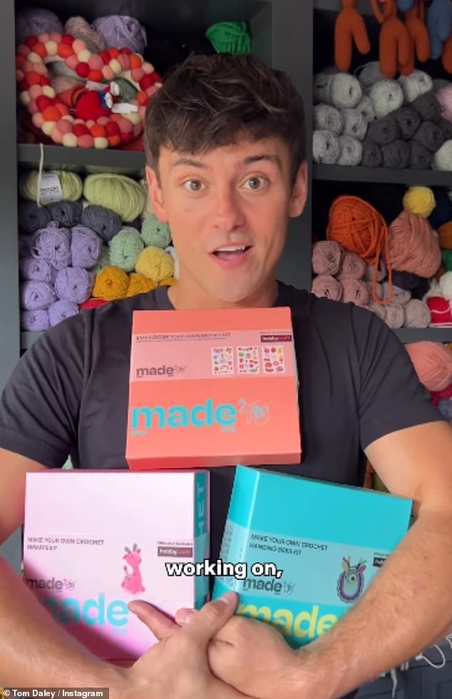 Tom Daley takes his crocheting career to the next level