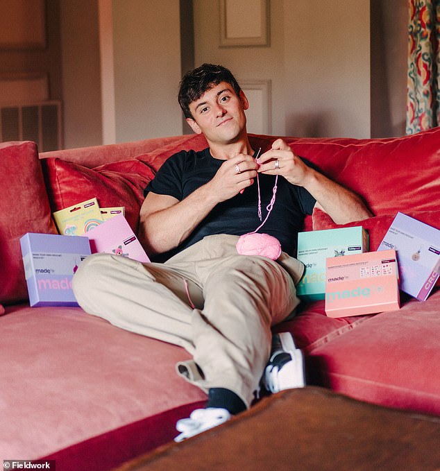 Tom Daley takes his crocheting career to the next level