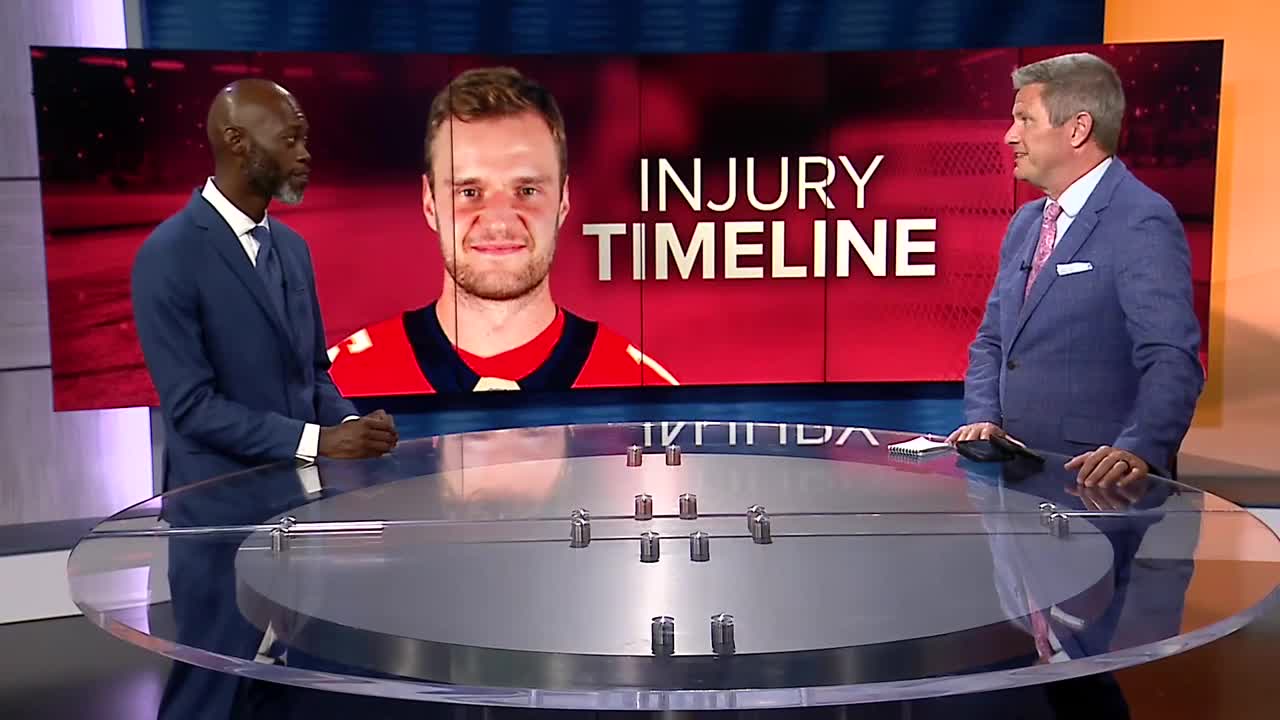 Dr. Chadwick Hampton explains Aleksander Barkov's knee injury, recovery