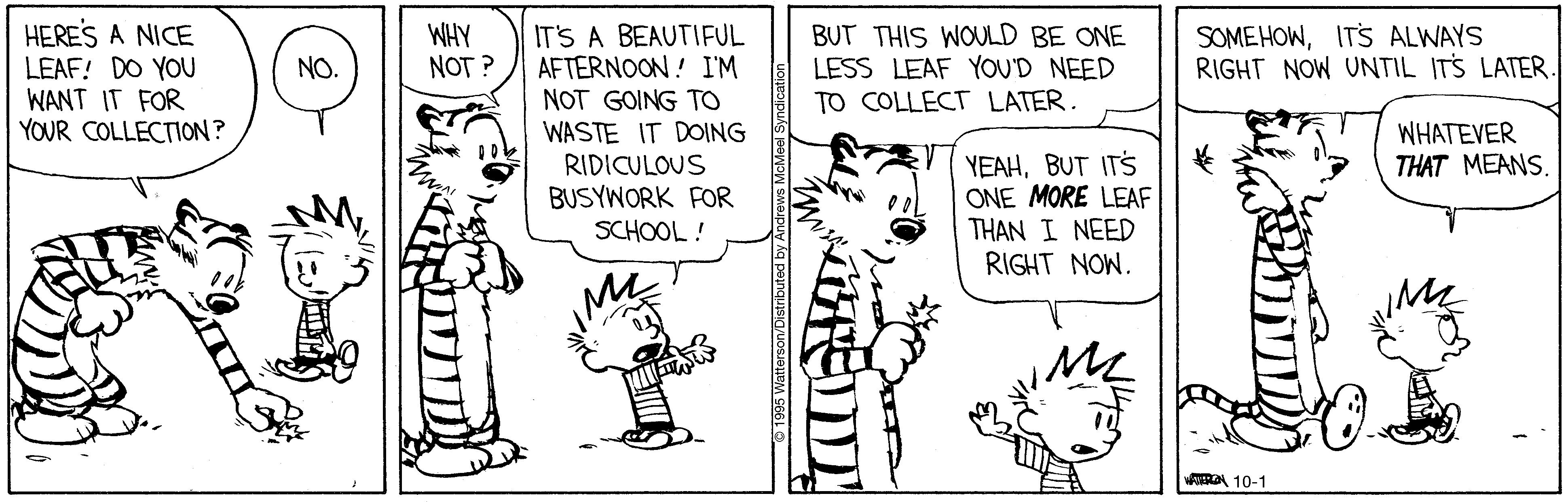 Calvin and Hobbes by Bill Watterson
