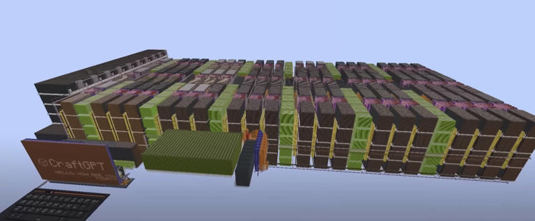 Mad man builds chatbot in Minecraft with redstone, Python, and patience