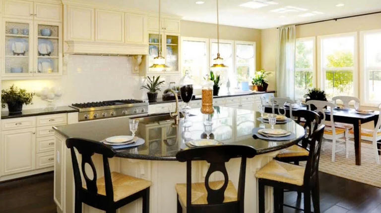 The Kitchen Island Design That's More Efficient For Entertaining Guests