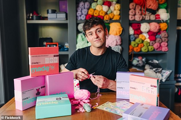 Tom Daley takes his crocheting career to the next level