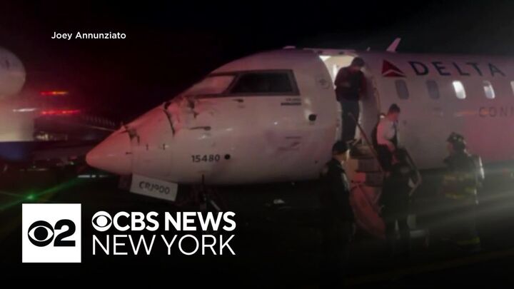2 Delta jets collide on taxiway at LaGuardia Airport