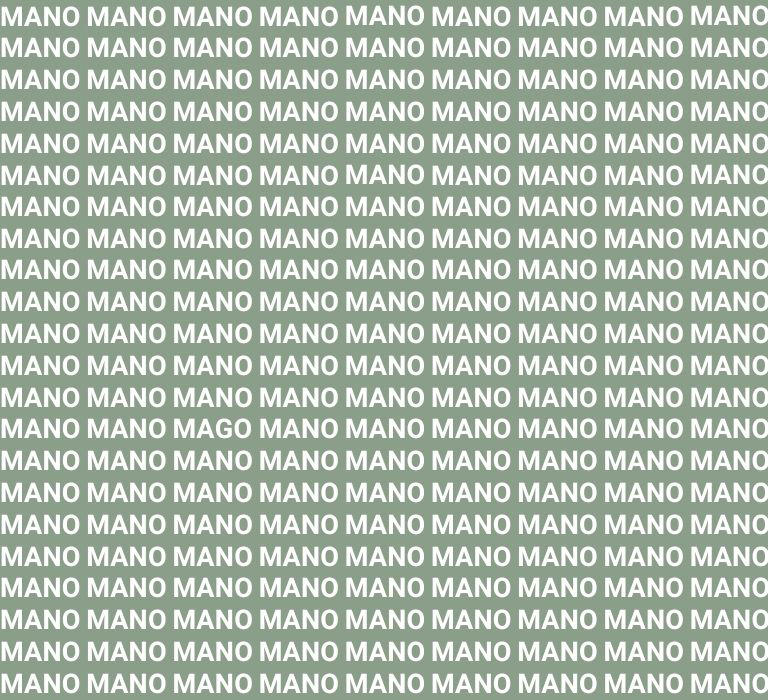 Solo una persona entrenada mentalmente puede encontrar la palabra 'MAGO ...