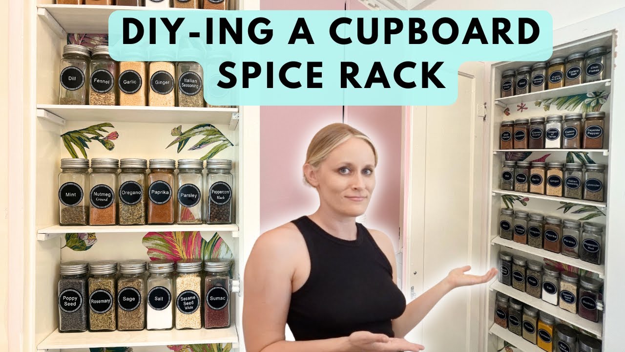 How to build a spice rack using a repurposed ironing board