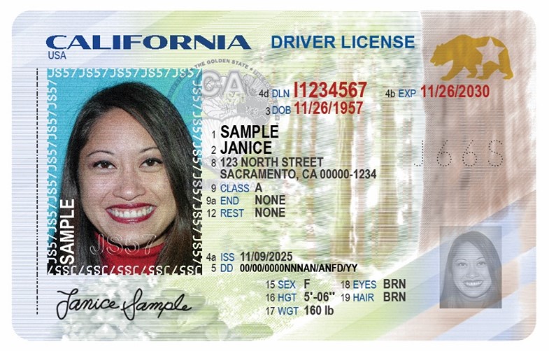 New California driver’s license features updated design, security features