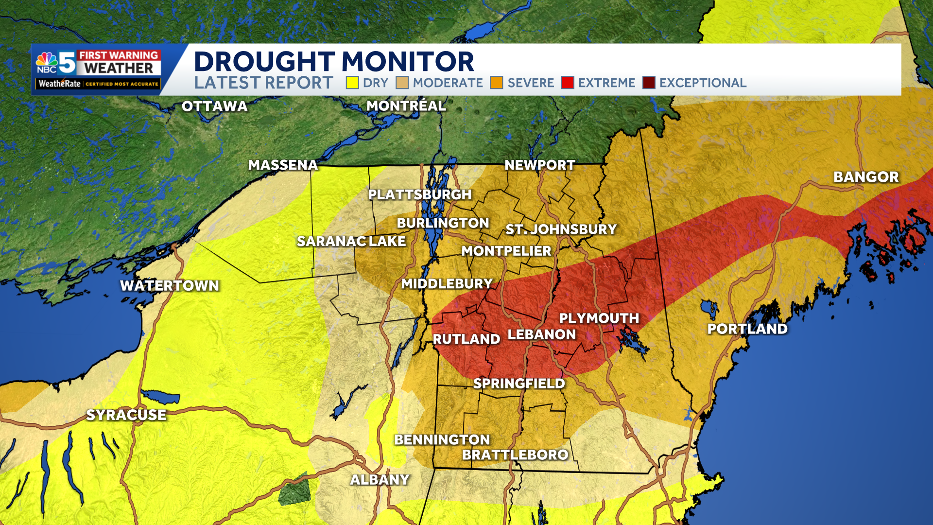 Drought conditions remain unchanged in Vermont, New York despite ...