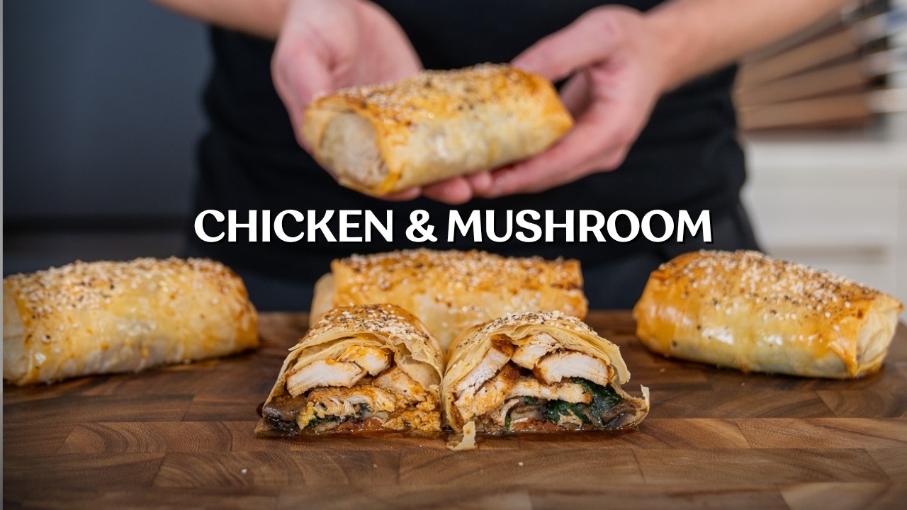 Easy Flaky Chicken and Mushroom Filo Recipe
