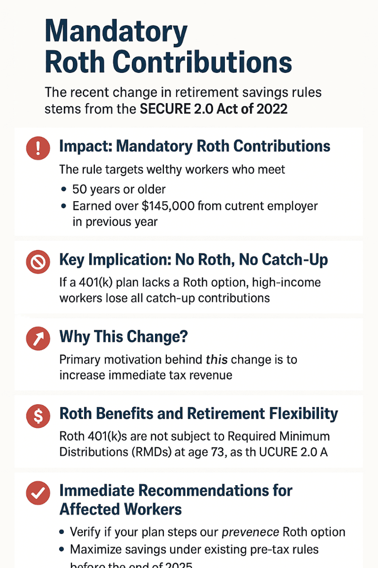 New rule: no Roth 401(k) means no catch-up contributions for wealthy ...