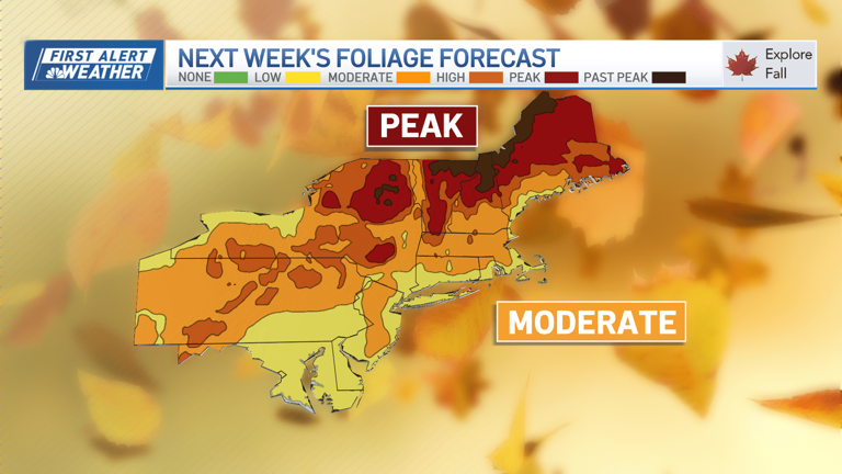 Fall foliage peaking in parts of New England. Your weekend leaf peeping ...