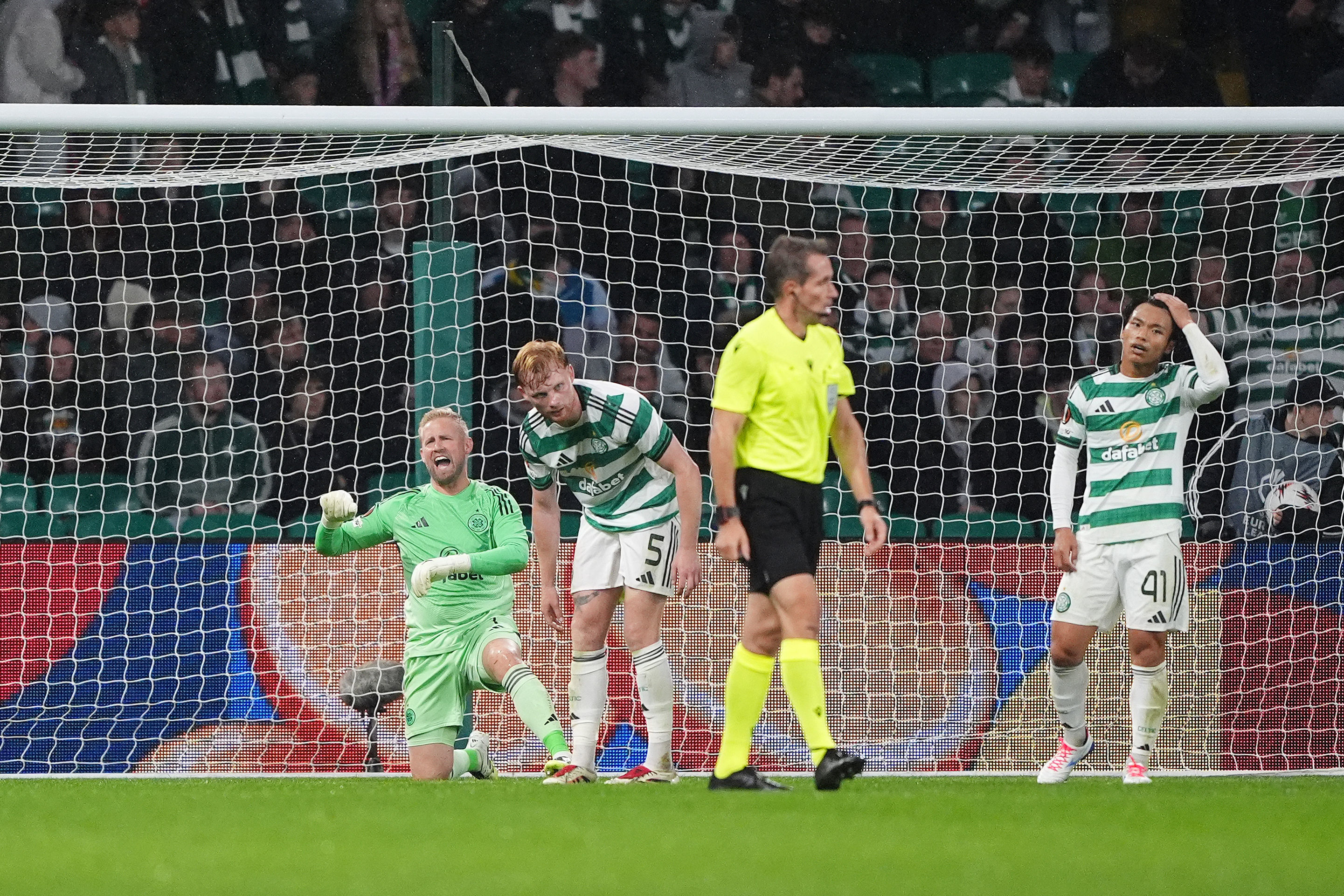 Celtic bemoan VAR malfunction as fans break ceasefire and one player ...