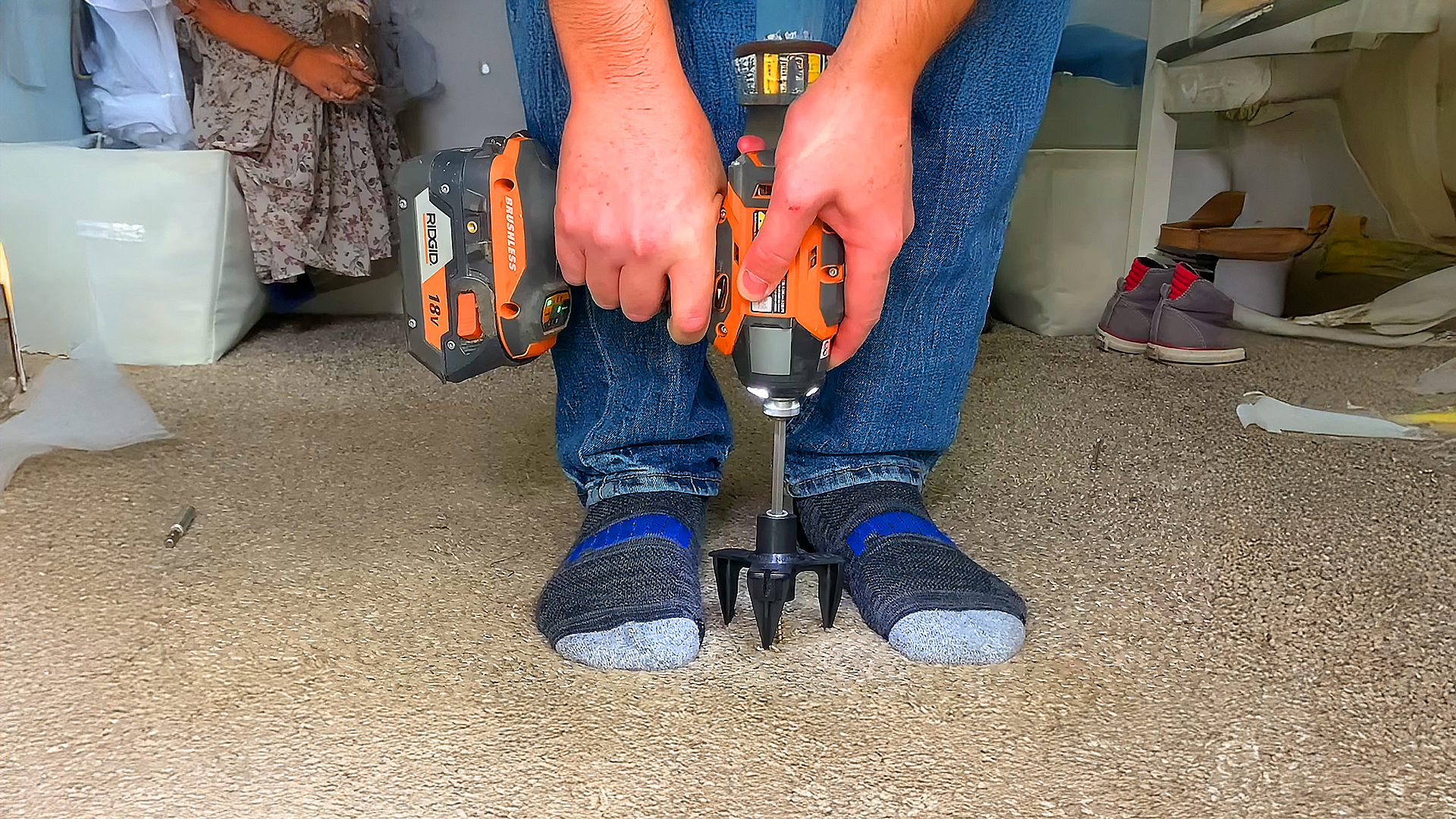 Stop squeaky floors on carpet or hardwood