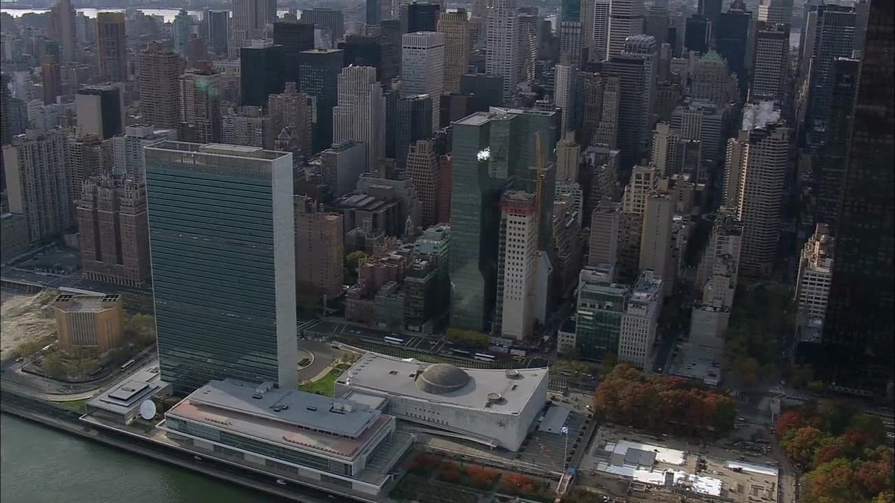 Drone Views of the UN Headquarters