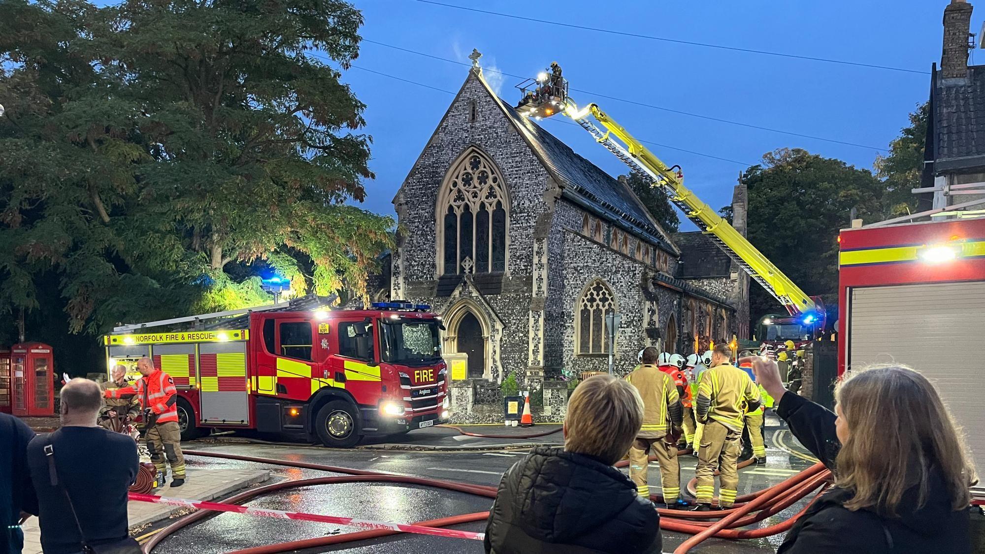 Fire at 'heart of community' church shocks town