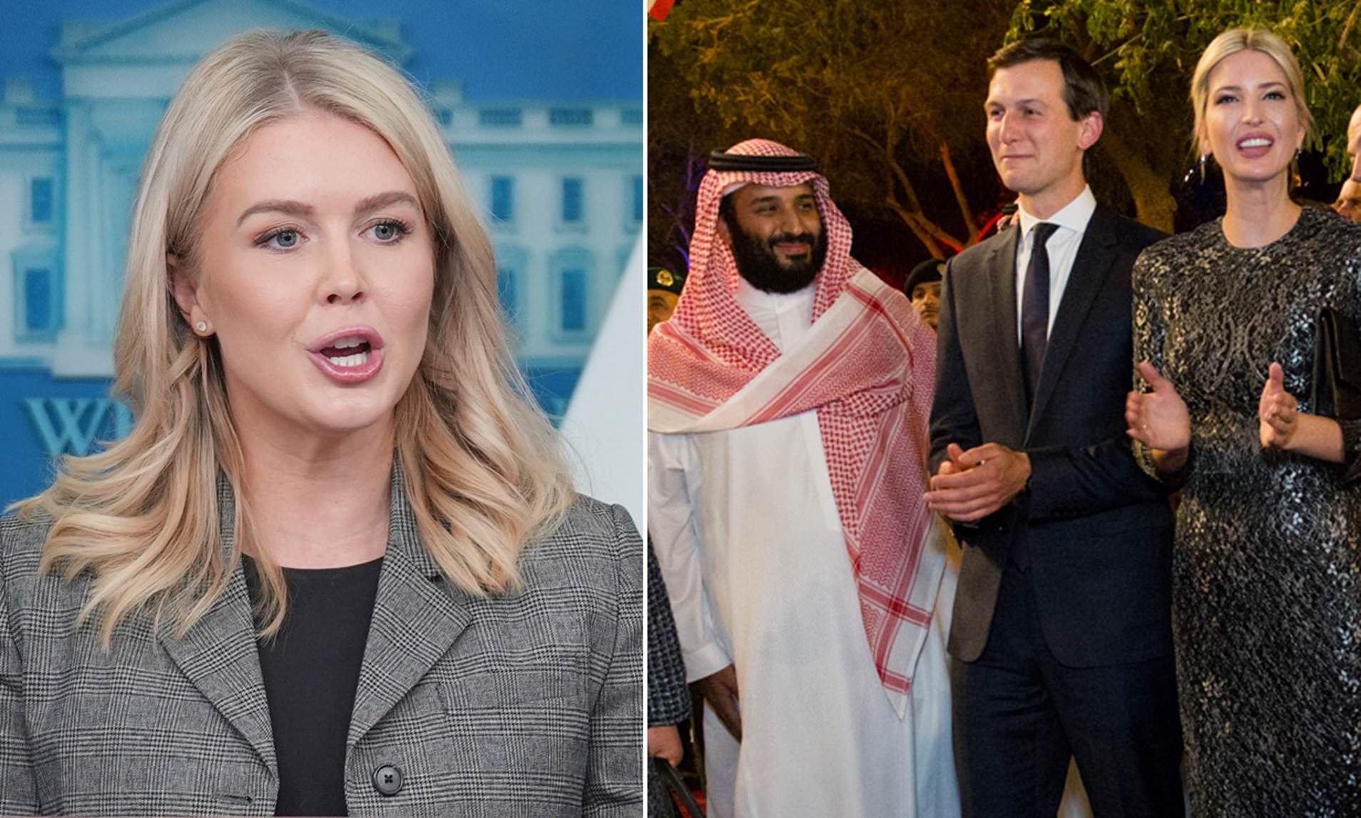 Karoline Leavitt rages at reporter who enquired about Jared Kushner's ...