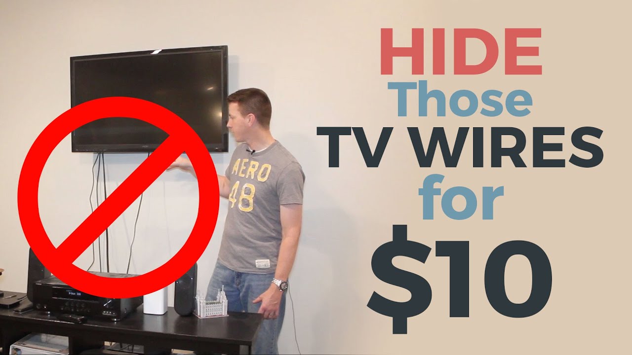 How to hide your TV wires for $10