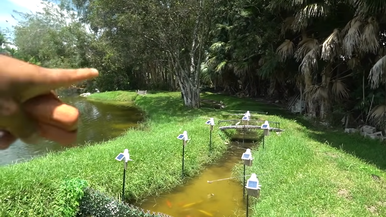 Backyard river transformation by using just a shovel
