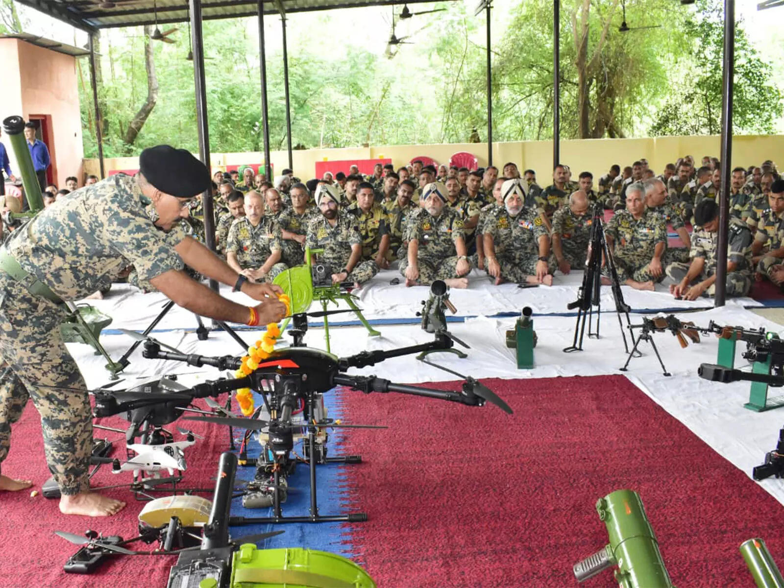 BSF academy marks Dussehra with first-ever 'drone worship' as weapon