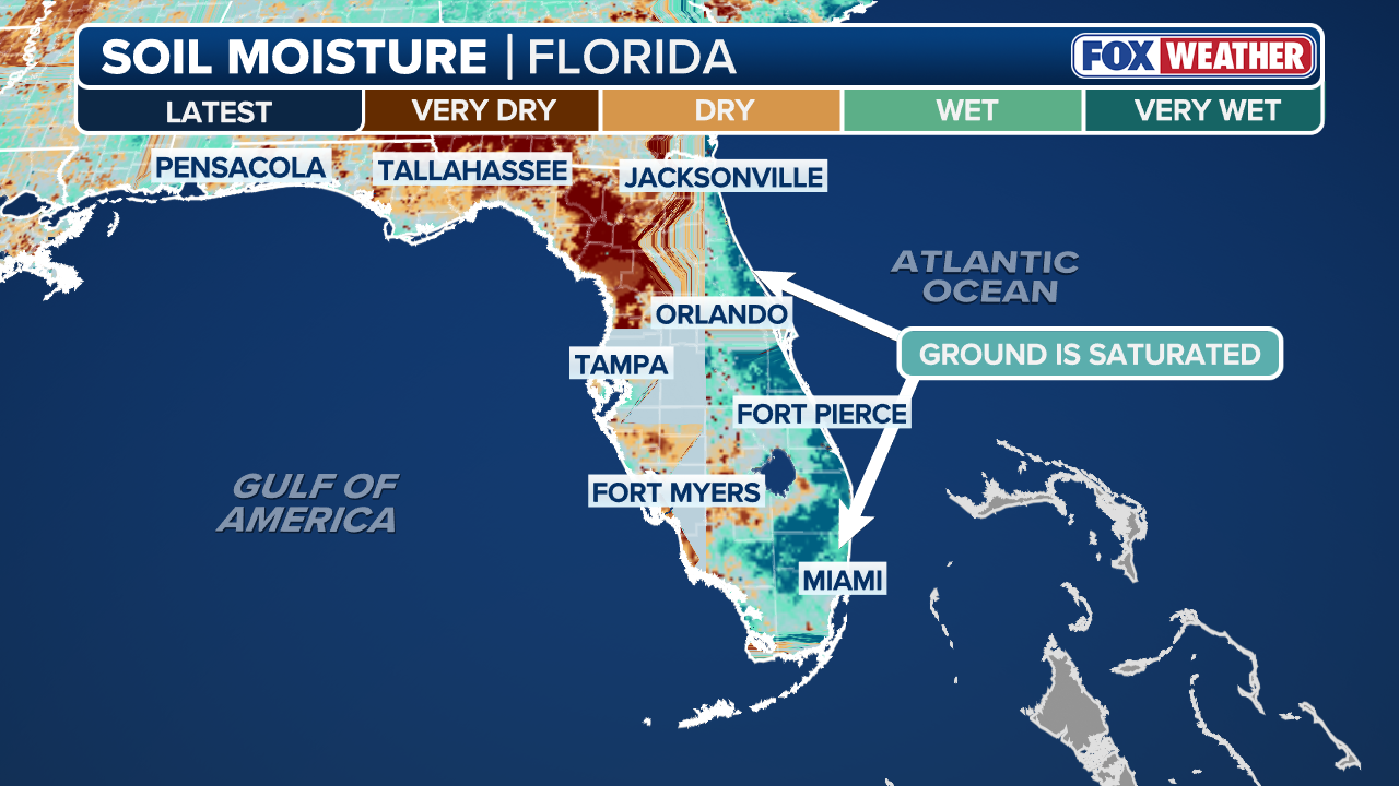Weekend flash flood threat for Florida as tropical threat brews over ...